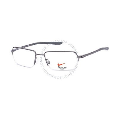 Nike Unisex Grey Square Eyeglass Frames NIKE711106550 NIKE711106550 ...