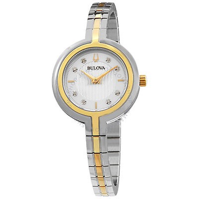 Bulova Diamond White Mother of Pearl Dial Ladies Watch 98P140 98P140 ...