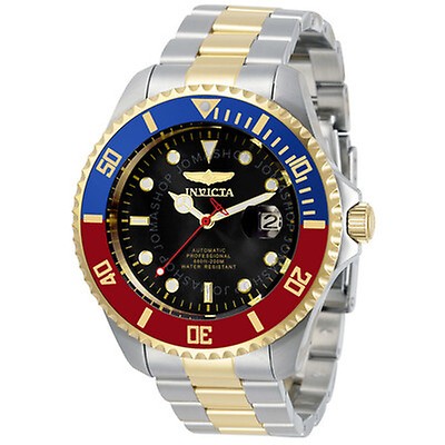 Invicta Pro Diver Stars and Stripes Edition Pepsi Bezel Automatic Men's ...