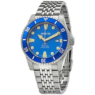 Invicta Pro Diver Automatic Blue Dial Batman Bezel Men's Watch 21865 ...