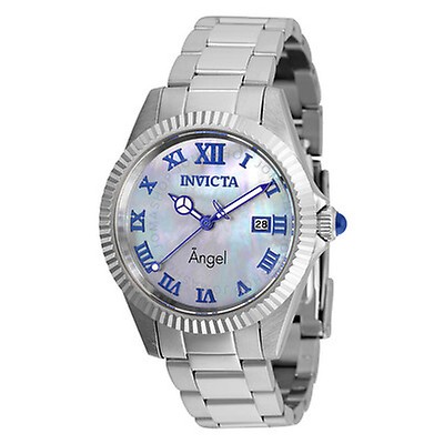 Invicta Angel Quartz White Mother of Pearl Dial Ladies Watch and ...