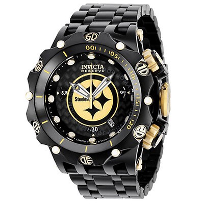 Invicta NFL Las Vegas Raiders Chronograph Black Dial Men's Watch 36176 ...