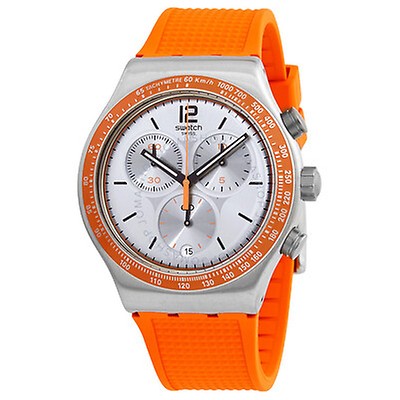 Swatch Botillon Chronograph Silver Dial Men's Watch YCS597 YCS597 ...