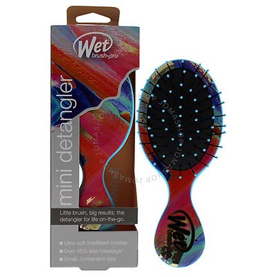 Wet Brush Pro Mini Detangler Hyper Floral Brush - Teal by Wet Brush for ...