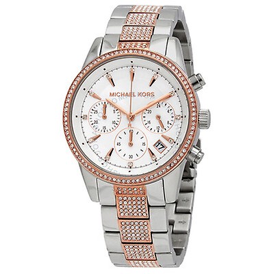 Michael Kors Blair Chronograph Rose Dial Ladies Watch MK5263 MK5263 ...