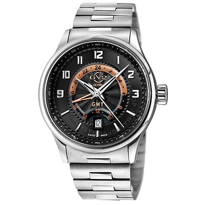 Gv2 By Gevril Novara Silver Carbon Fiber Dial Men's Watch 8204 8204 ...