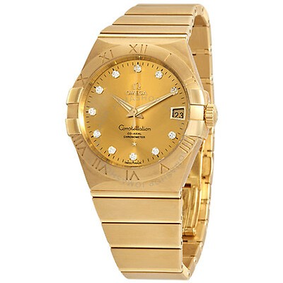 Omega Constellation Automatic Chronometer Diamond Ladies Watch 123.25 ...