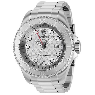 Invicta Vintage GMT Silver Patterned Dial Men's Watch 12226 12226 ...