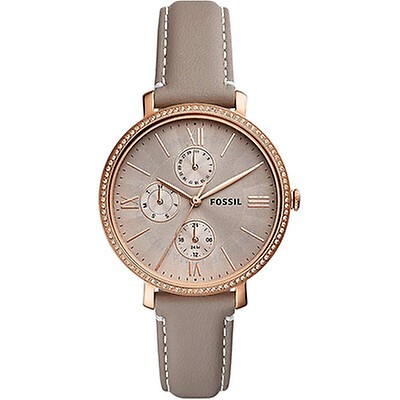 Fossil Jacqueline Blue Dial Ladies Leather Watch ES4274 ES4274 ...