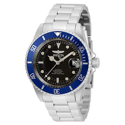 Invicta Pro Diver Automatic Steel Black Rubber Men's Watch 9110 9110 ...