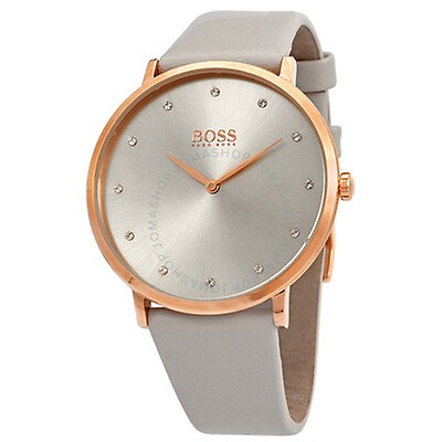 Hugo Boss White Dial White Leather Men's Watch 1512865 1512865 ...