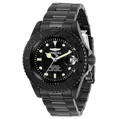 Invicta Pro Diver Automatic Steel Black Rubber Men's Watch 9110 9110 ...