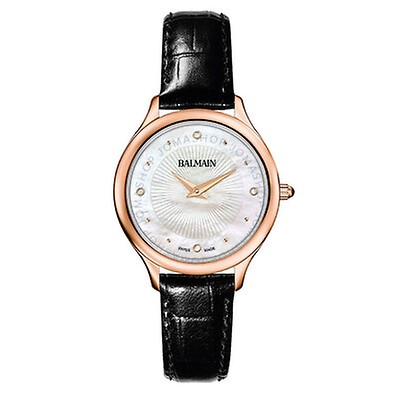 Balmain Lady Arabesques Quartz Diamond White Dial Watch B41313326 ...