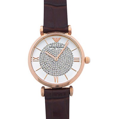 Emporio Armani Quartz Silver Dial Two-tone Ladies Watch AR11113 AR11113 ...