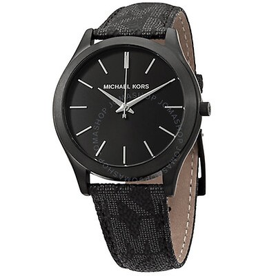 Michael Kors Slim Runway Black Dial Men's Watch MK8607 MK8607 ...