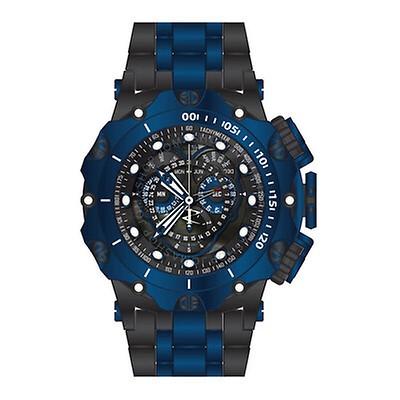 Invicta Reserve Chronograph Quartz Blue Dial Batman Bezel Men's Watch ...