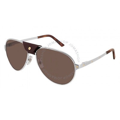 Cartier Polarized Red Aviator Men's Sunglasses CT0034S-003-59 CT0034S ...