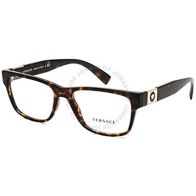 Versace Unisex Grey Square Eyeglass Frames VE3280B59351 VE3280B59351 ...