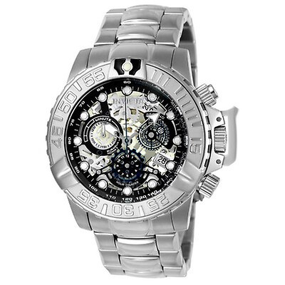 Invicta Subaqua Noma IV Black Dial Chronograph Stainless Steel Men's ...