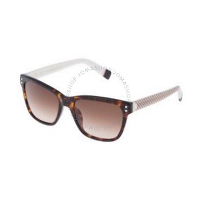 Furla Brown Gradient Oval Ladies Sunglasses SU4896S 0743 55 SU4896S ...