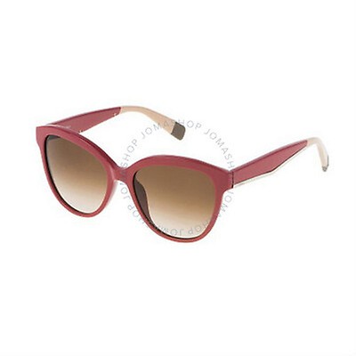 Furla Brown Gradient Oval Ladies Sunglasses SU4896S 0743 55 SU4896S ...