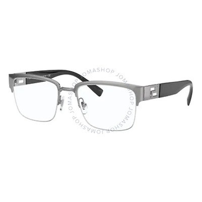 Versace Men's Gunmetal Square Eyeglass Frames VE1274100155 VE1274 1001 ...