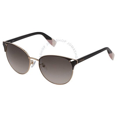 Furla Brown Gradient Oval Ladies Sunglasses SU4896S 0743 55 SU4896S ...