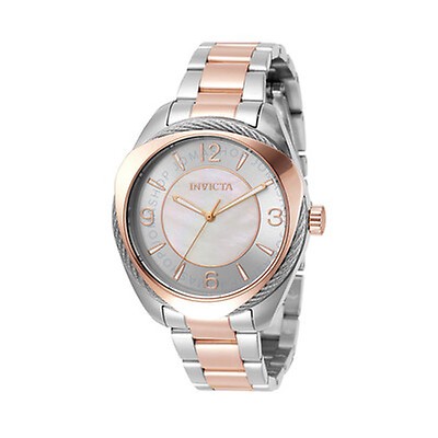 Invicta Angel Quartz Rose Dial Rose Gold-tone Ladies Watch 31072 31072 ...
