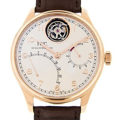 IWC Portofino Silver Dial 18kt Rose Gold Men's Watch IW516102 IW516102 ...