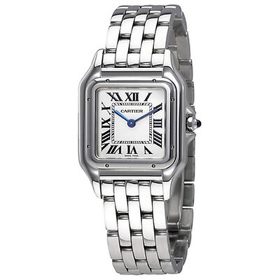 Cartier Panthere de Cartier Silver Dial 18kt Pink Gold Ladies Watch ...
