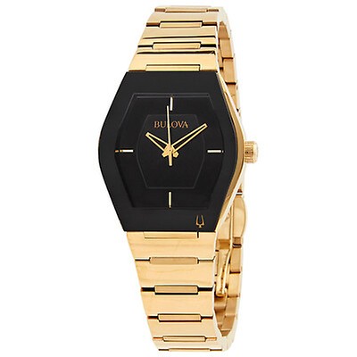Bulova Open Box - Bulova Diamond Gold Dial Men's Watch 97D115 97D115 ...