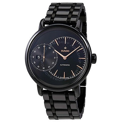 Rado D-Star Automatic Chronograph Black Dial Stainless Steel with Black ...