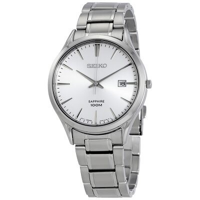 Seiko Essentials Quartz Silver Dial Men's Watch SUR307 SUR307 - Seiko ...