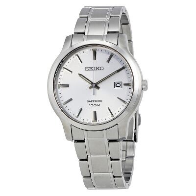 Seiko Essentials Quartz Silver Dial Men's Watch SUR307 SUR307 - Seiko ...