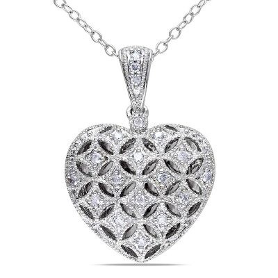 Scott Kay Sterling Silver Diamond Heart Chain Necklace N1062SPAD18 ...