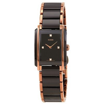 Rado Interal Quartz Mother of Pearl Dial Rose Gold PVD and White ...