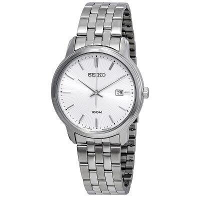 Seiko Essentials Quartz Silver Dial Men's Watch SUR307 SUR307 - Seiko ...