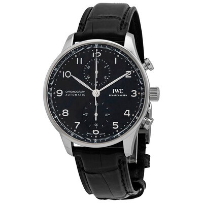 IWC Pilot Black Automatic Chronograph Men's Watch IW377709 IW377709 ...