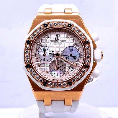 Audemars Piguet Jules Audemars Automatic Diamond Rose Gold Men's Watch ...