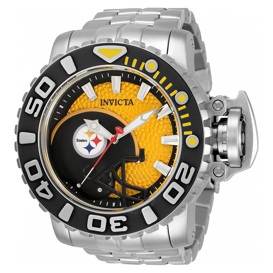 Invicta NFL New Orleans Saints Automatic Black Dial Men's Watch 33025 ...