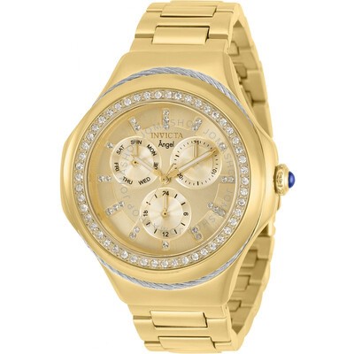 Invicta Specialty Crystal White Dial Gold-tone Ladies Watch 27004 27004 ...