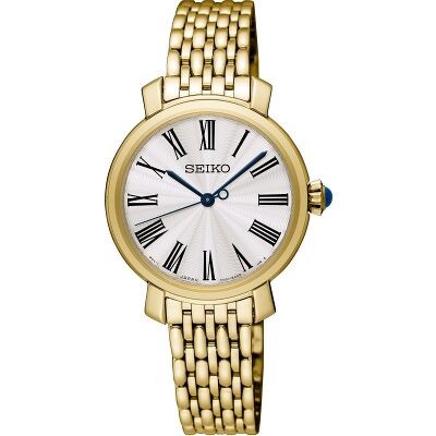 Seiko Solar White Dial Ladies Gold-tone Watch SUP270 SUP270 - Seiko ...