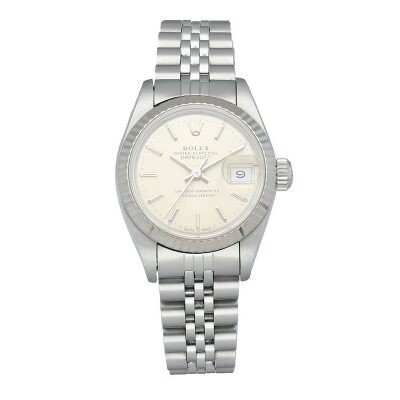 Rolex Pre-owned Rolex Datejust Black Dial Stainless Steel Oyster ...