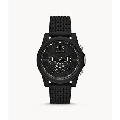 Armani Exchange Enzo Chronograph Quartz Black Dial Men's Watch AX7106 ...
