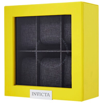 Invicta Watch 12-slot Display Case With Lid, Yellow 33917 - Watch ...
