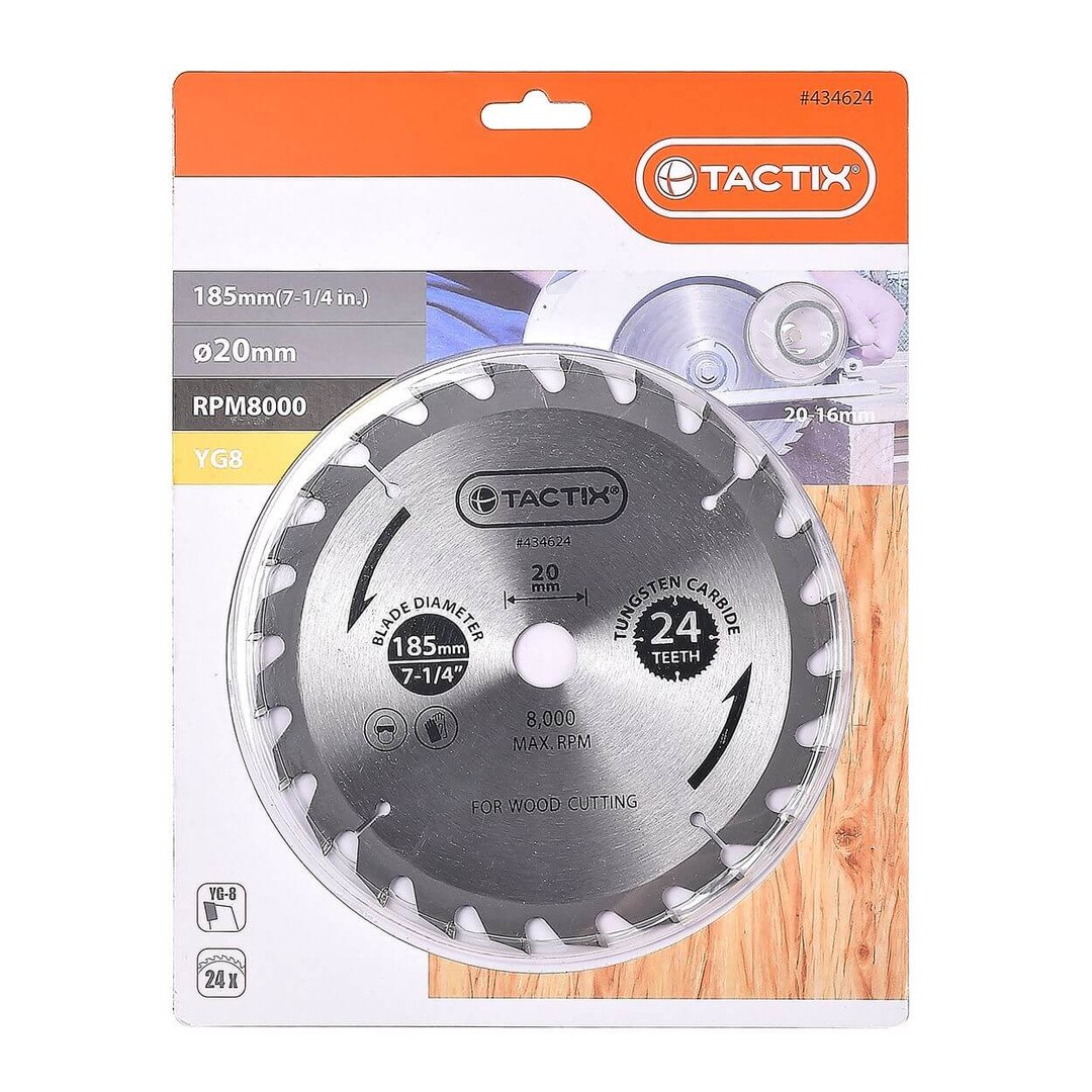 Tactix Circular Saw Wood 185X20 16 Mm 24Tpi Woodie s